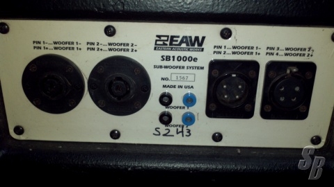 Listing - EAW SB1000 (YOM: ?) (S#: TBD) GOOD (7-8) - Detail - SPEAKERS ...