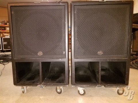 Listing - CLAIR BROTHERS ML18 SINGLE 18" SUBWOOFER, DRUM FILL, SIDE ...
