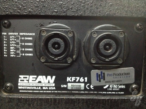 Listing - EAW KF760/761 LINE ARRAY - Detail - SPEAKERS/LINE ARRAY ...