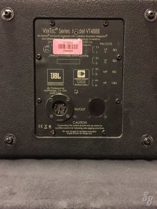 Listing - JBL VERTEC VT 4888 LINE ARRAY CABINET - Detail - SPEAKERS ...
