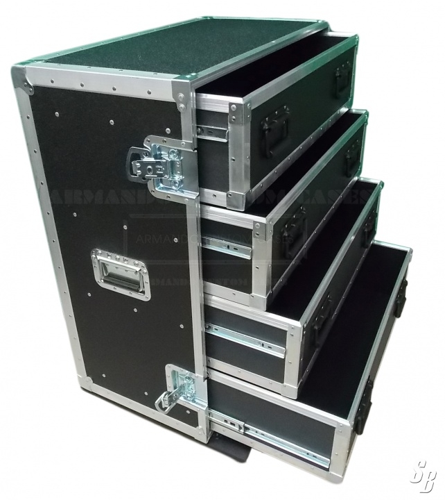 Listing - 4 DRAWERS WORKBOX CUSTOM HEAVY DUTY ATA FLIGHT CASE USA MADE ...