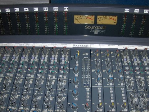 Listing - SOUNDCRAFT SAPPHYRE PRO AUDIO RECORDING CONSOLE -LARGE FRAME ...