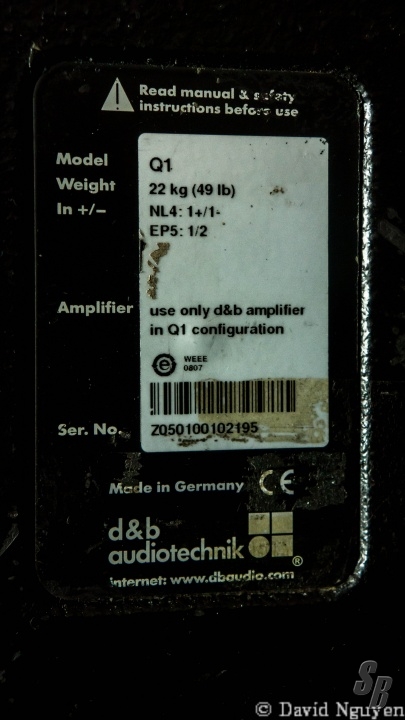 Listing - D&B AUDIOTECHNIK SYSTEM - Detail - SPEAKERS/LINE ARRAY ...