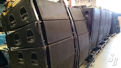 Listing - EAW KF761 8 BOX LINE ARRAY SPEAKER SYSTEM W/ 2 FRAMES & 2 ...