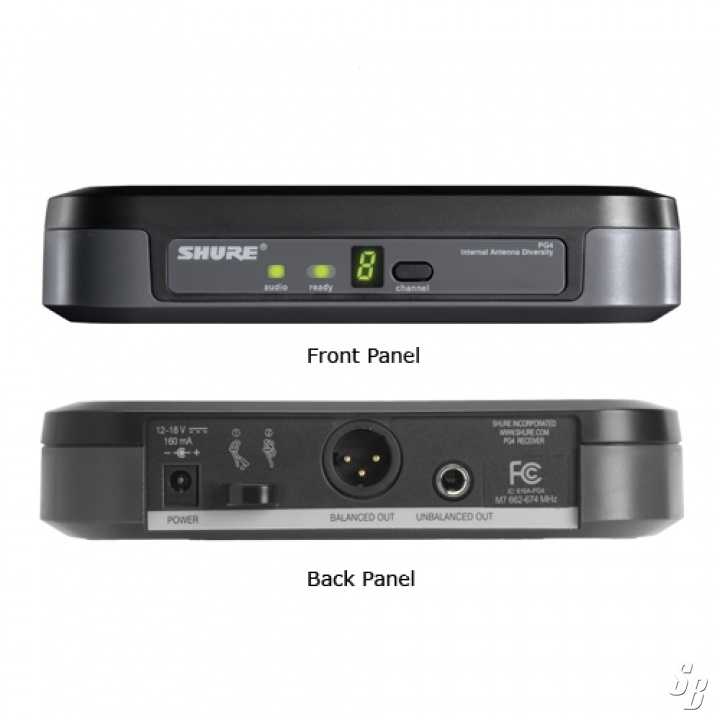 Listing - SHURE PG4 DIVERSITY RECEIVER - Detail - MICROPHONES/WIRELESS ...