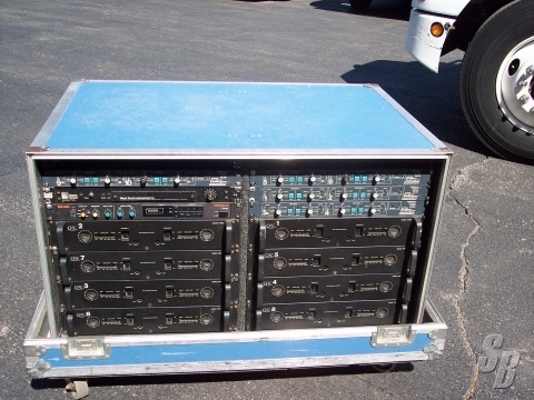 Listing - QSC 3500 AMPLIFIER 8 MIX MONITOR RACK - Detail - SPEAKERS ...