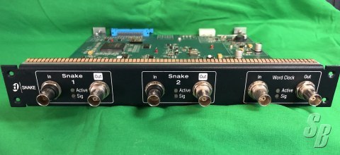 Listing - AVID VENUE | FOH RACK - FOH SNAKE CARD - Detail - CONSOLE ...