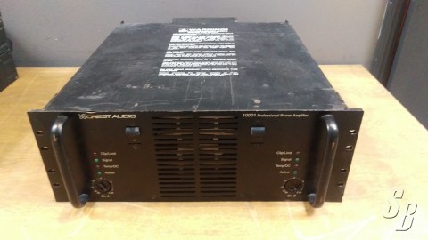 Listing - CREST AUDIO 10001 POWER AMPLIFIER (15,000W @ 2OHM BRIDGED ...