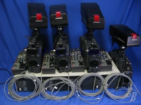 Listing - 4 HITACHI SK-900 TRIAX WS STUDIO CAMERA PACKAGE W/ CCU ...