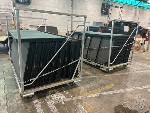 For Sale - SICO MOBILE FOLDING STAGE SETUP DECKS W/LEGS, HANDRAILS AND ...
